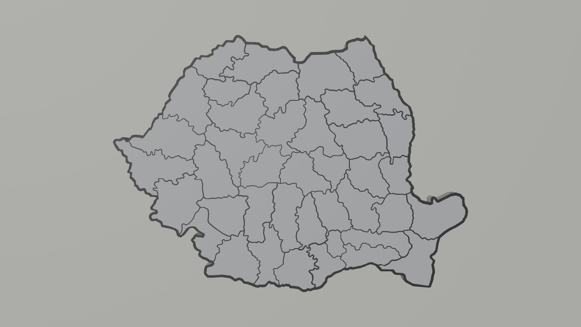 Political Map Of Romania 3D Model - TurboSquid 1719652