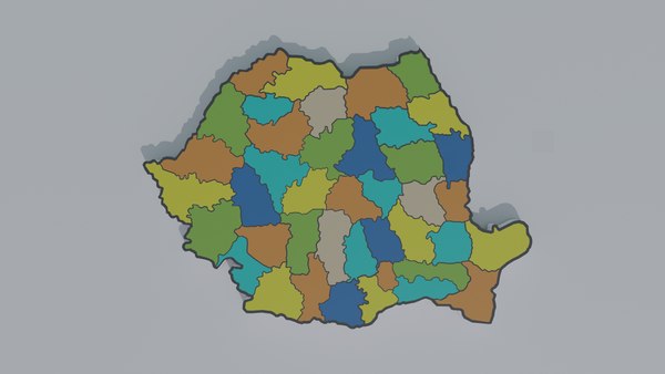 Political Map of Romania 3D model - TurboSquid 1719652