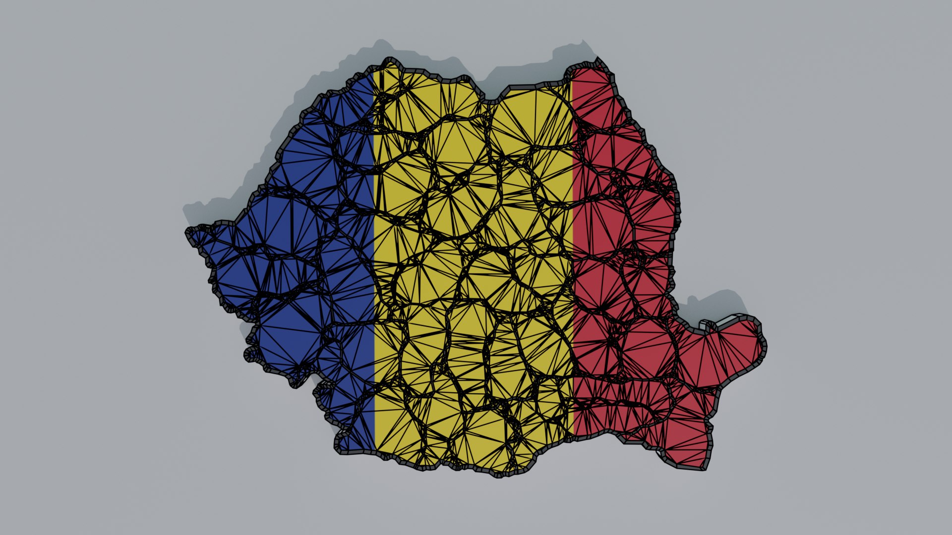 Political Map Of Romania 3D Model - TurboSquid 1719652