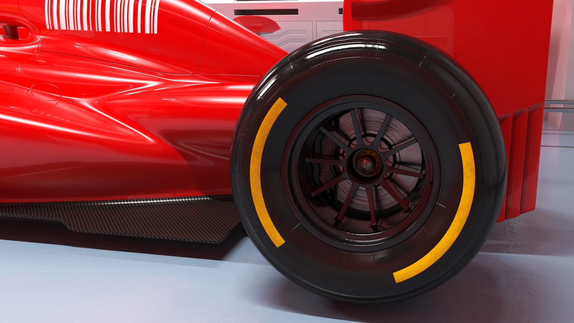 3D Race Car Garage And F1 Car Model - TurboSquid 2348862