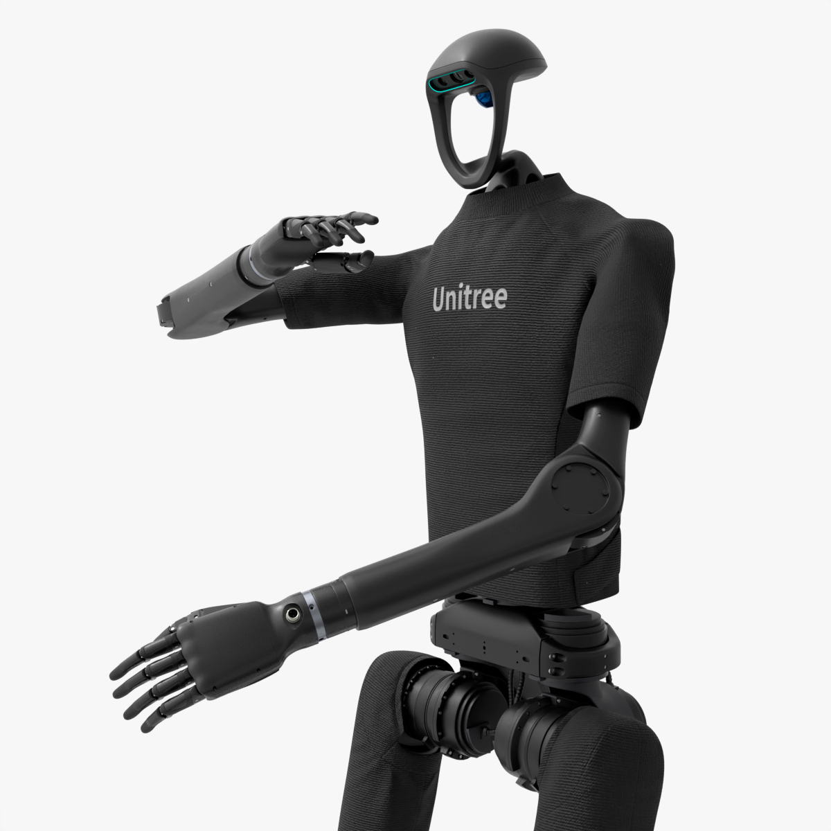 Modello 3D Robot umanoide avanzato Unitree che balla animato, truccato ...