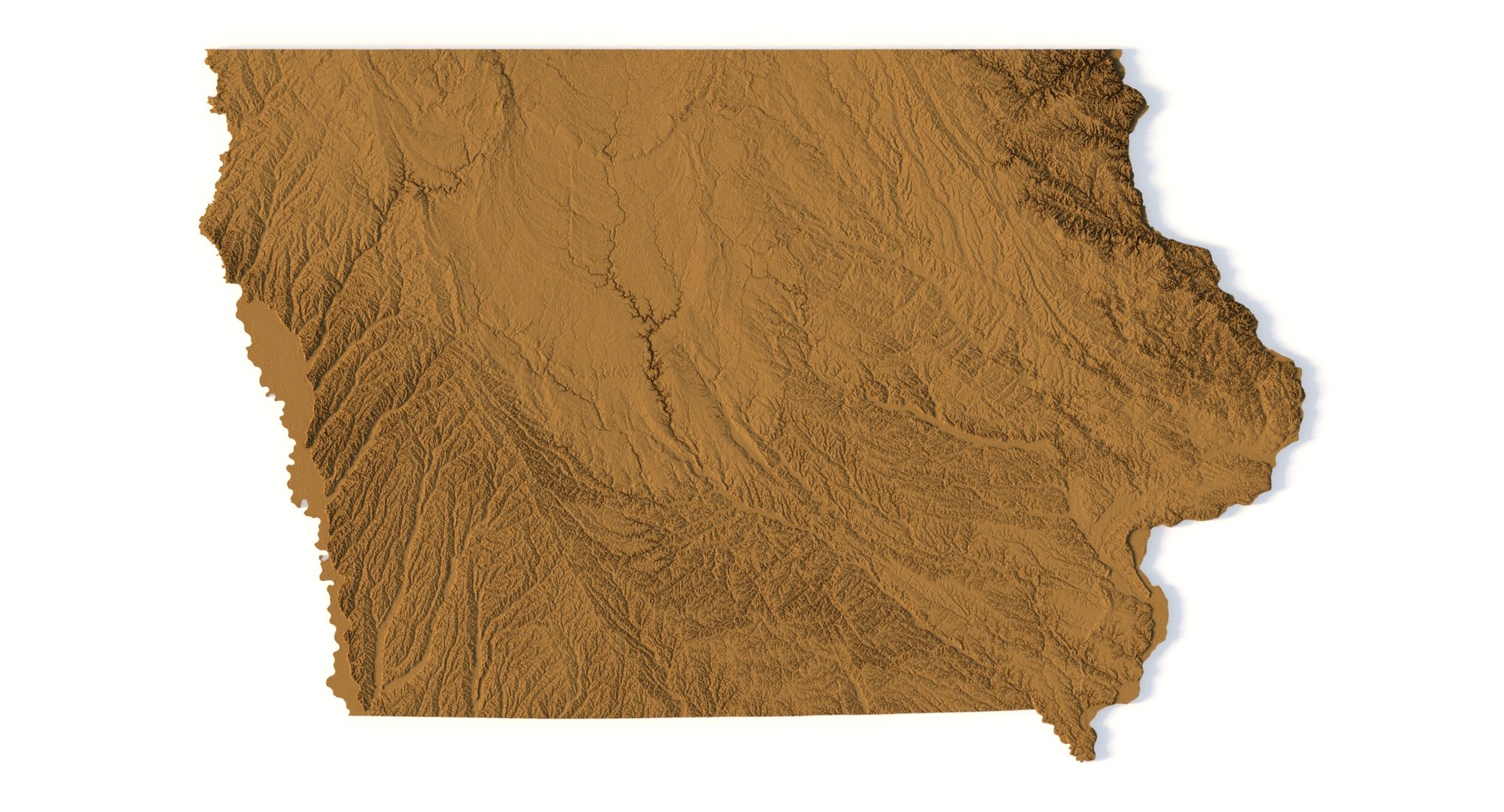 아이오와 주 STL 모델 3D 프로젝트 3D 모델 - TurboSquid 1861180