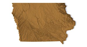 3D State of Iowa 3D print model - TurboSquid 1820340