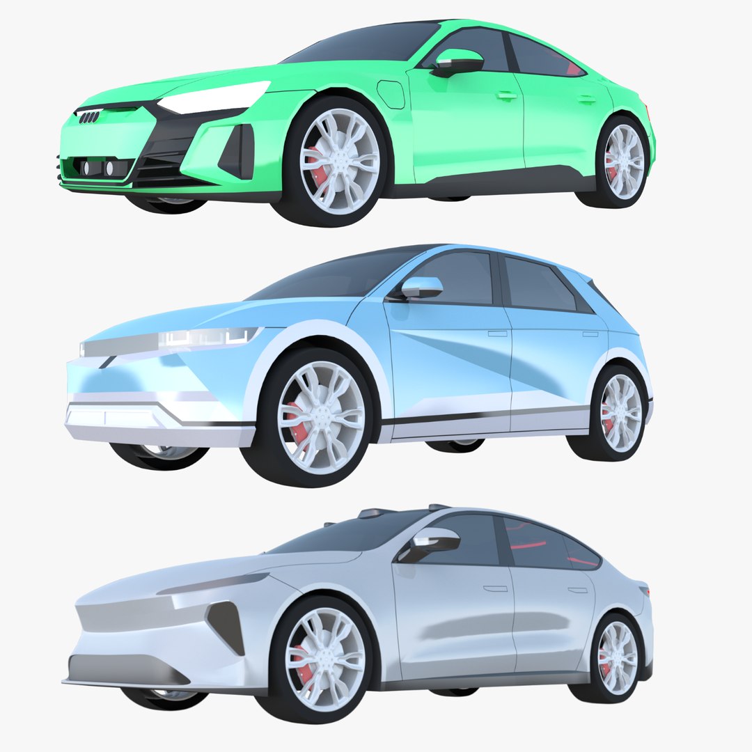 Electric Cars Collection 3D - TurboSquid 1754390