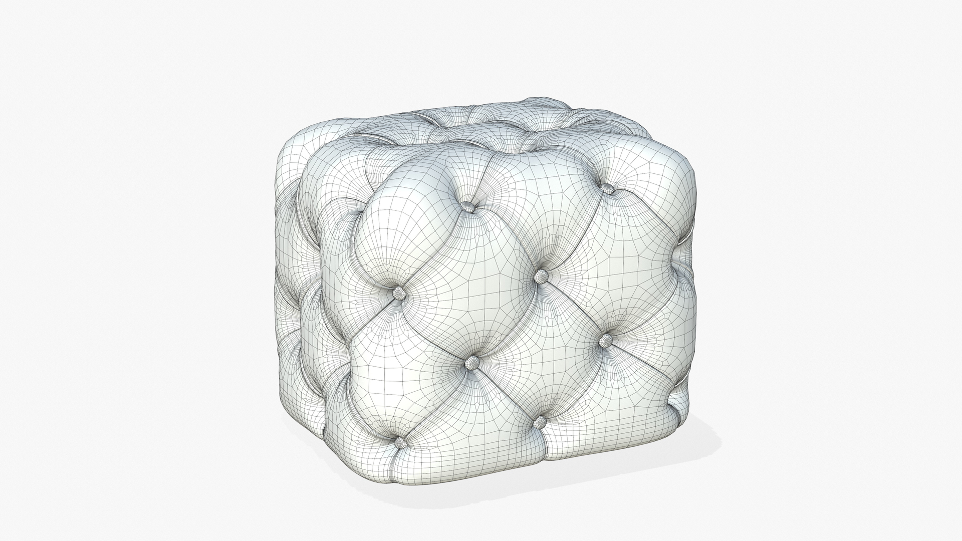 Pouf Chesterfield Marron 3D Model - TurboSquid 1875180