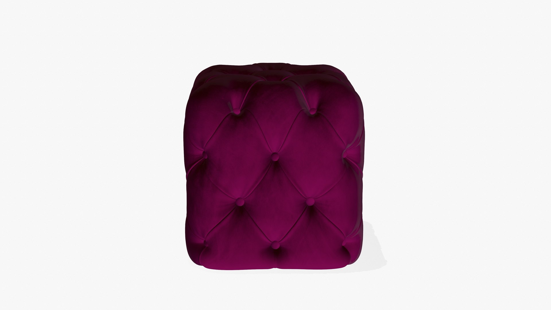 Pouf Chesterfield Marron 3D Model - TurboSquid 1875180