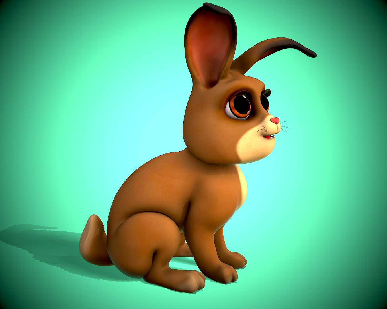 Cartoon Small Rabbit 3D Model - TurboSquid 1841323