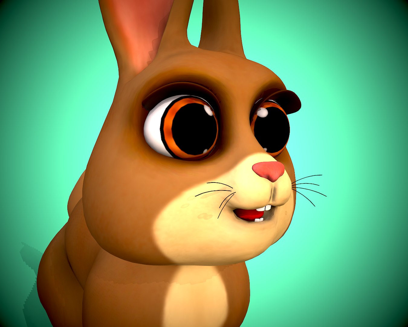 Cartoon Small Rabbit 3D Model - TurboSquid 1841323