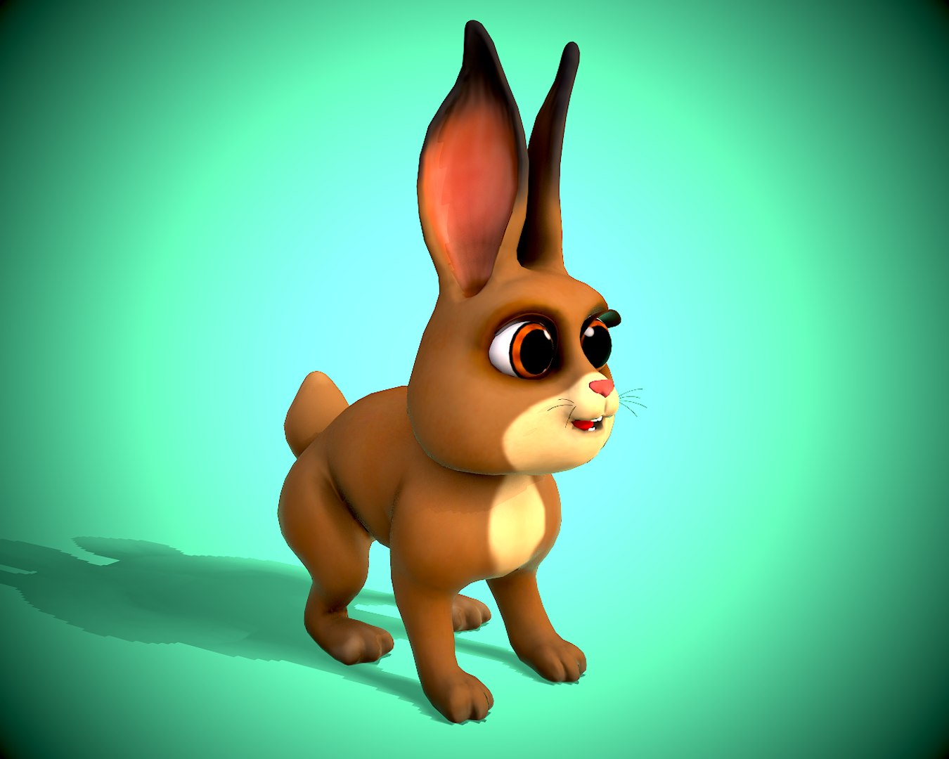 Cartoon Small Rabbit 3D Model - TurboSquid 1841323