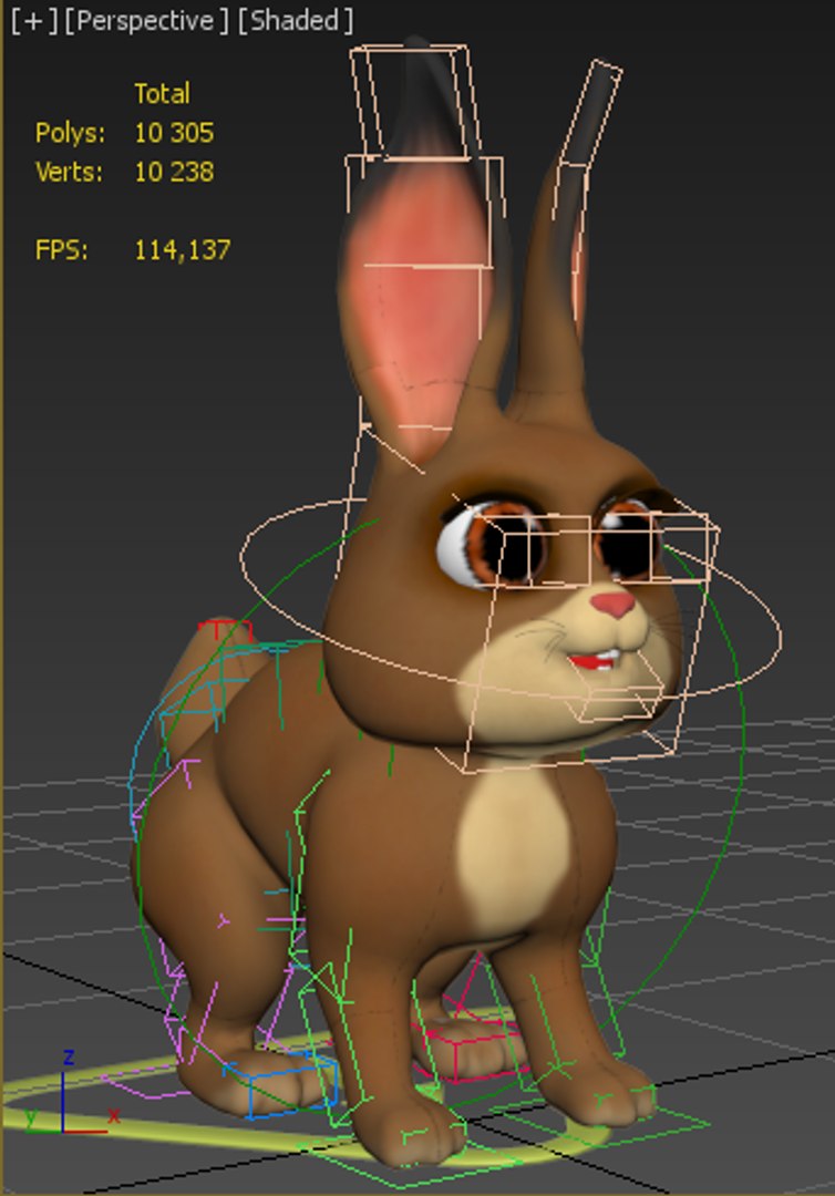 Cartoon Small Rabbit 3D Model - TurboSquid 1841323