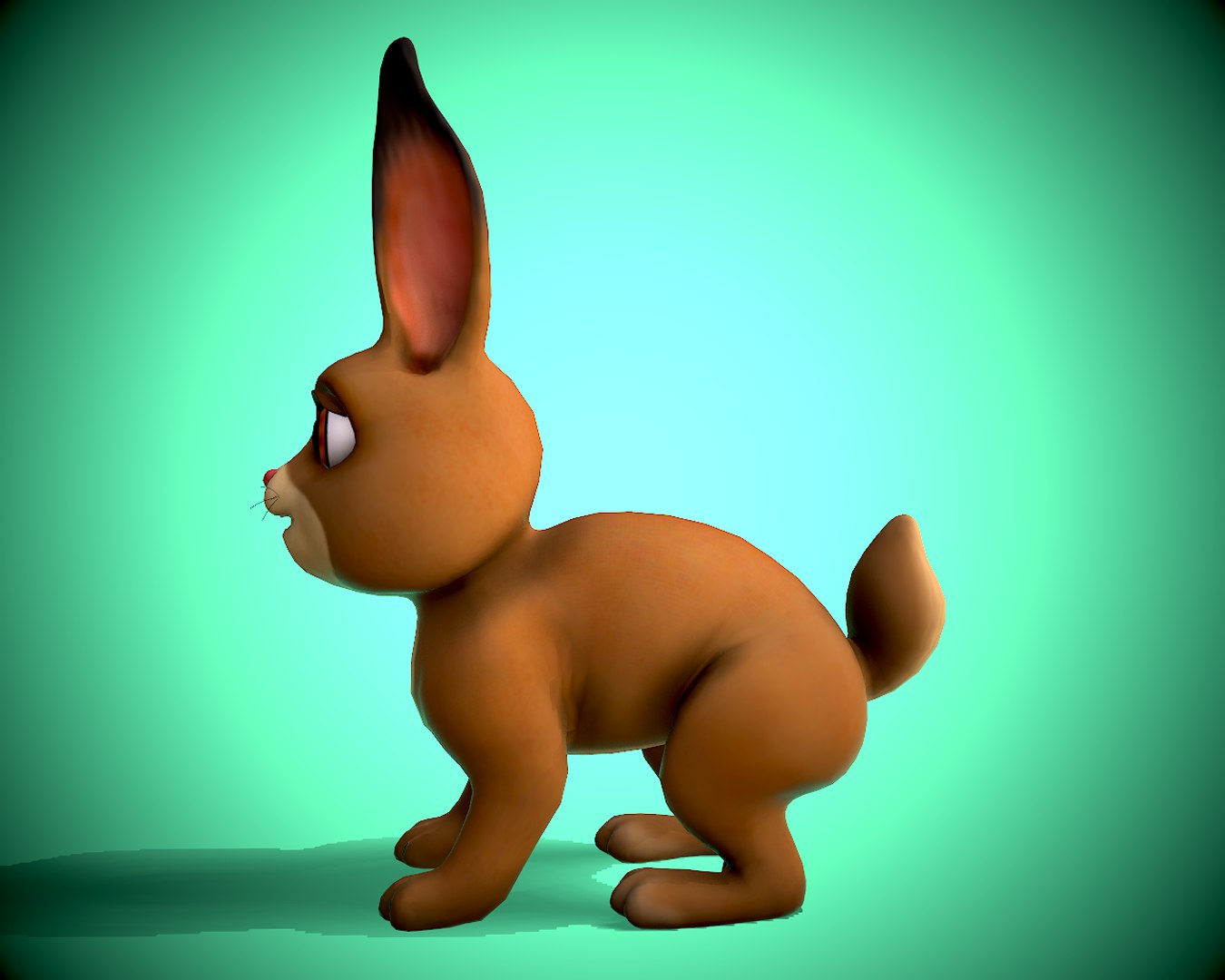 Cartoon Small Rabbit 3D Model - TurboSquid 1841323