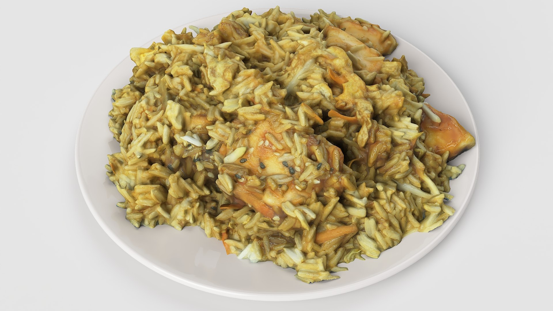 Lunch 25 Asia Rice Teriyaki Pbr Model - TurboSquid 2167851