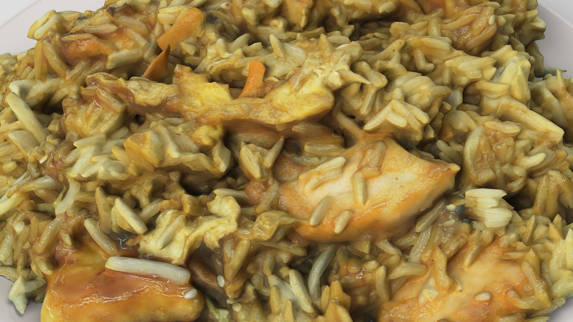 Lunch 25 Asia Rice Teriyaki Pbr Model - TurboSquid 2167851