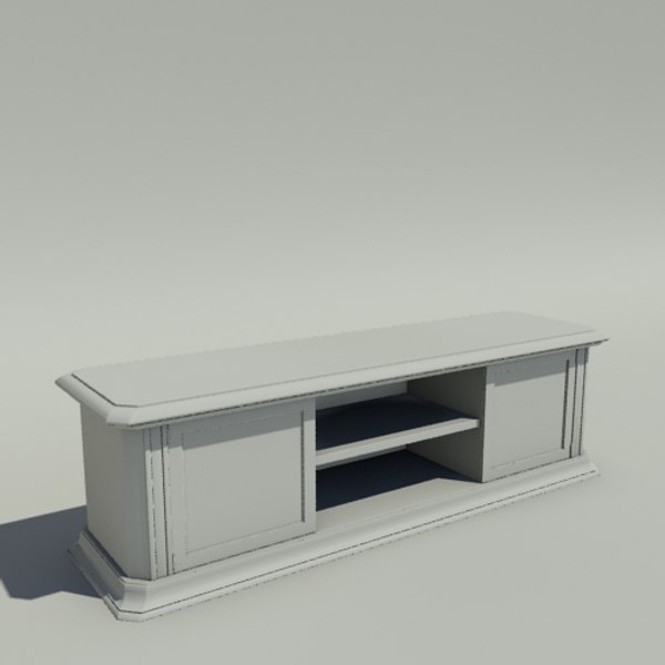 3d model toscano 107ptv 01cile tv stand