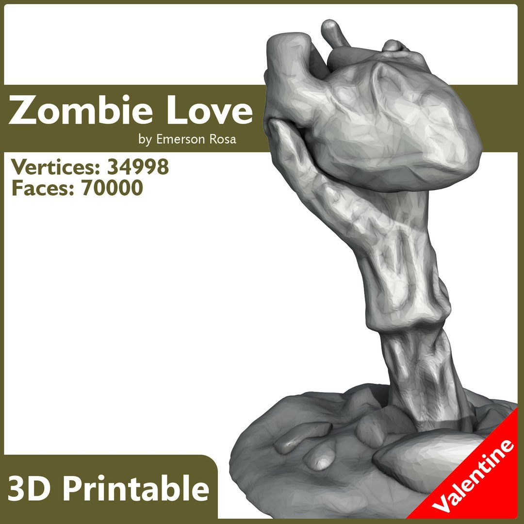3d Model Printable Zombie