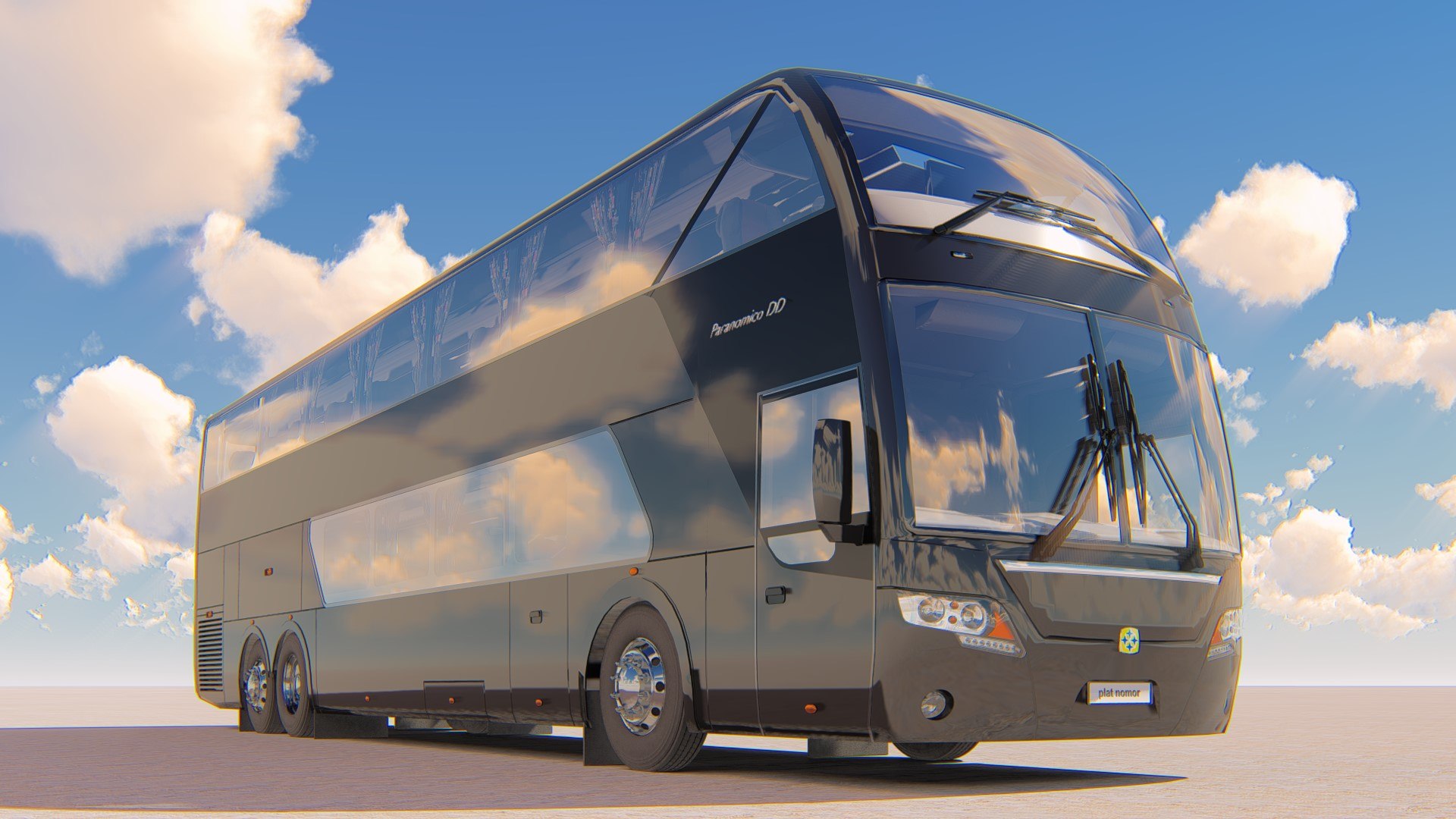 3D Autobus Bus Vehicle Model - TurboSquid 1662022