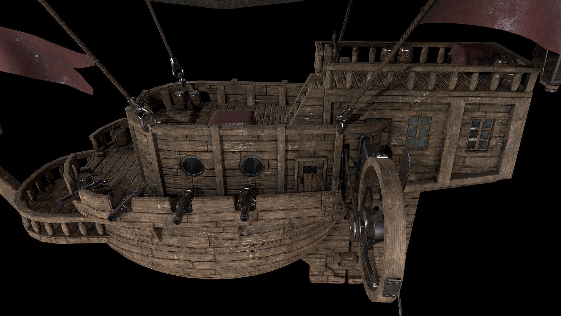 airship ship air 3d c4d