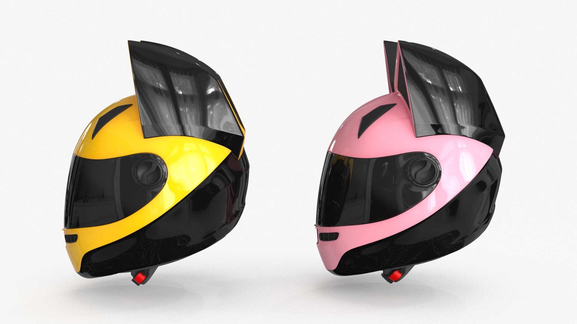 Motorcycle Helmet 2 Colors 3D Model - TurboSquid 2030859