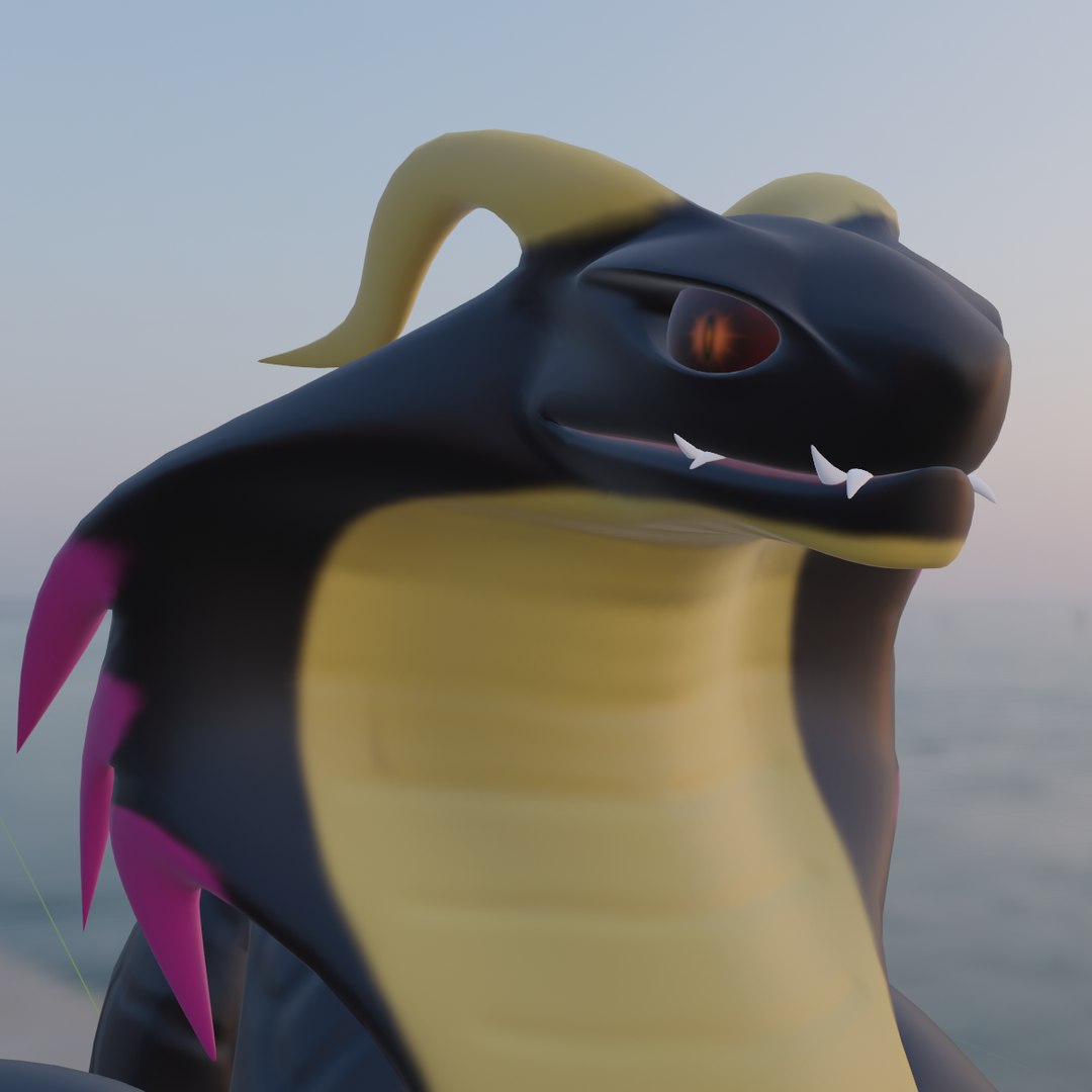 Cobra Snake-Lizard Low Poly Monster Dragon Reptilian Model - TurboSquid ...