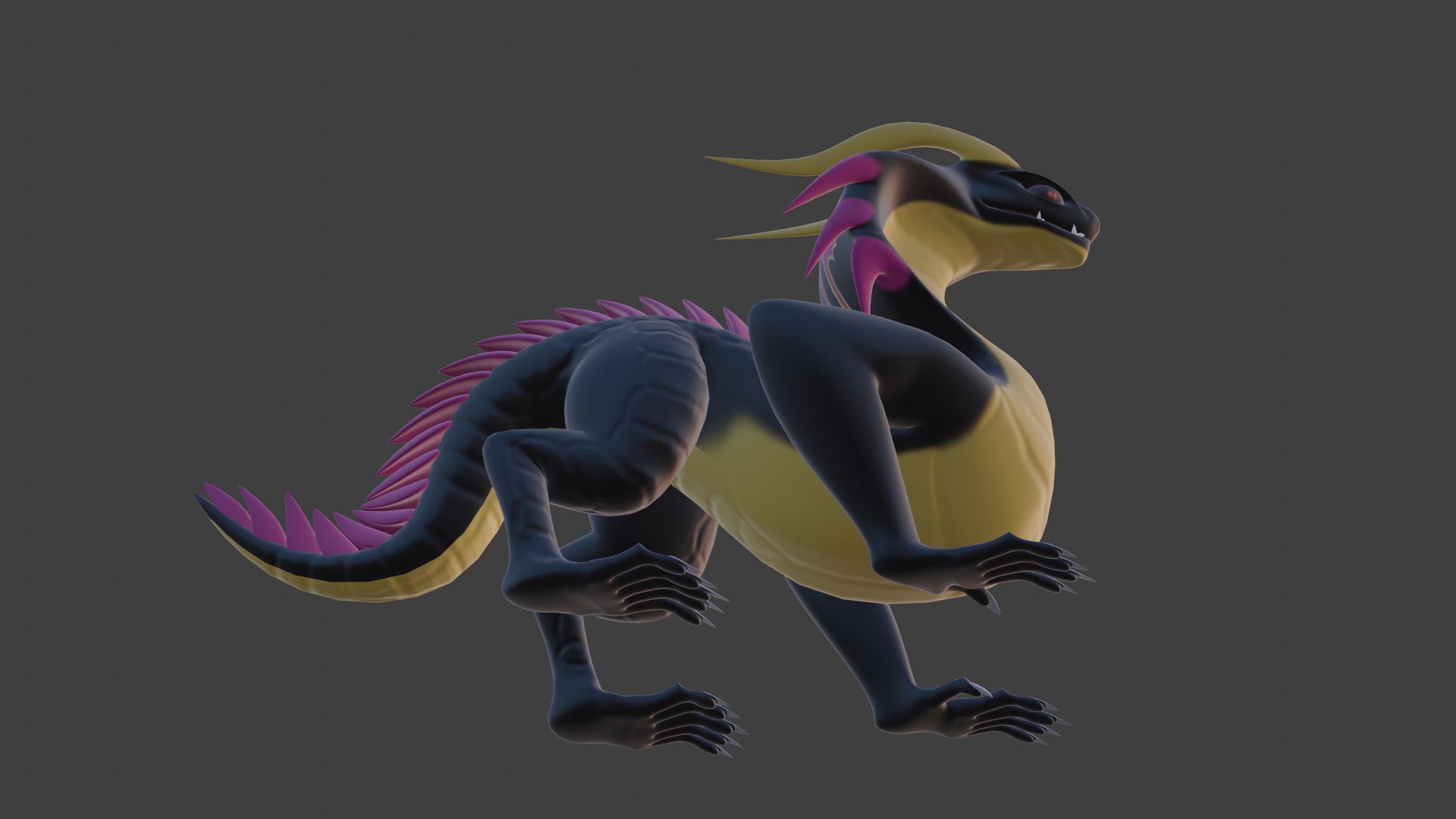 Cobra Snake-Lizard Low Poly Monster Dragon Reptilian Model - TurboSquid ...