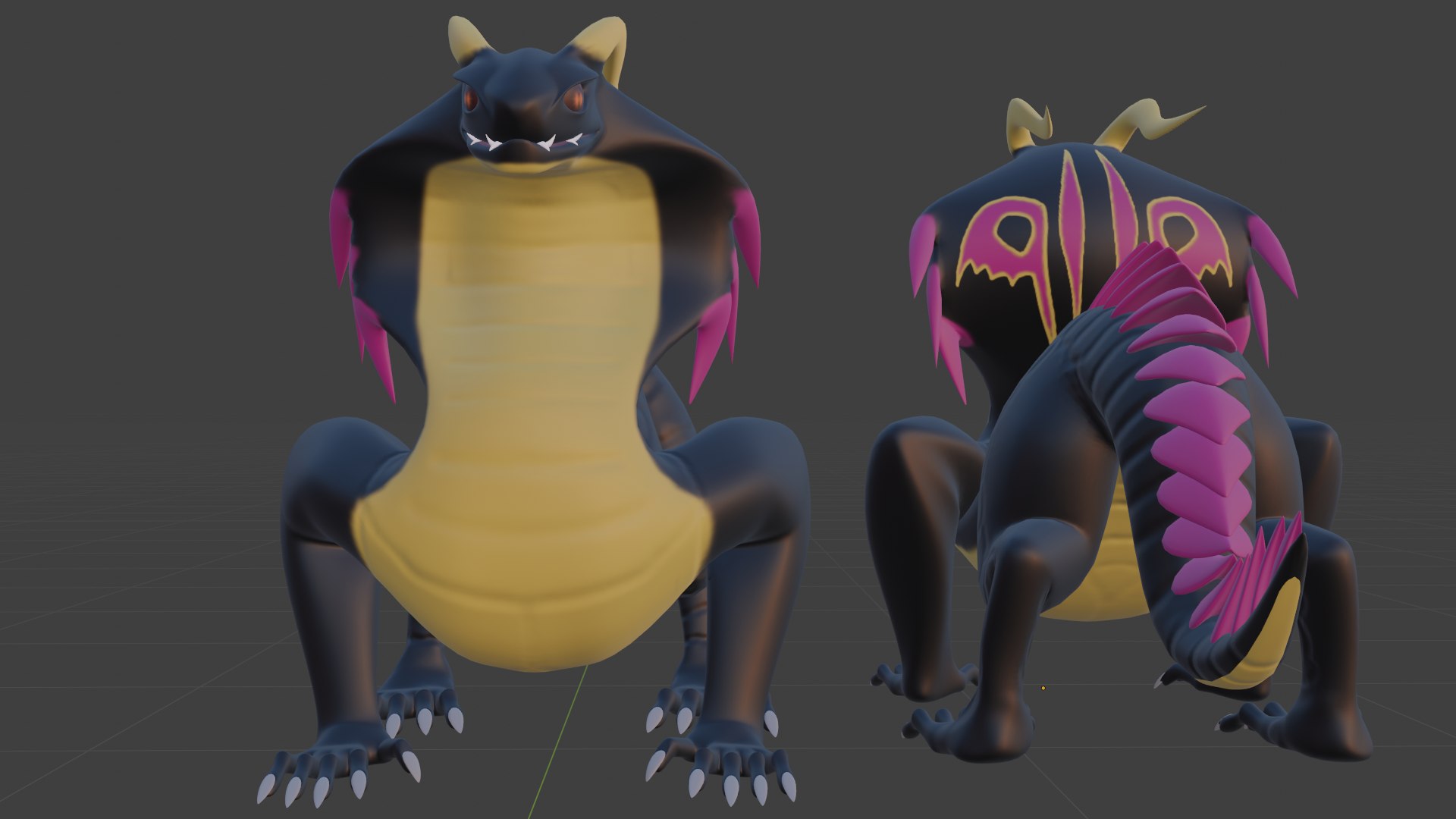 Cobra Snake-Lizard Low Poly Monster Dragon Reptilian Model - TurboSquid ...