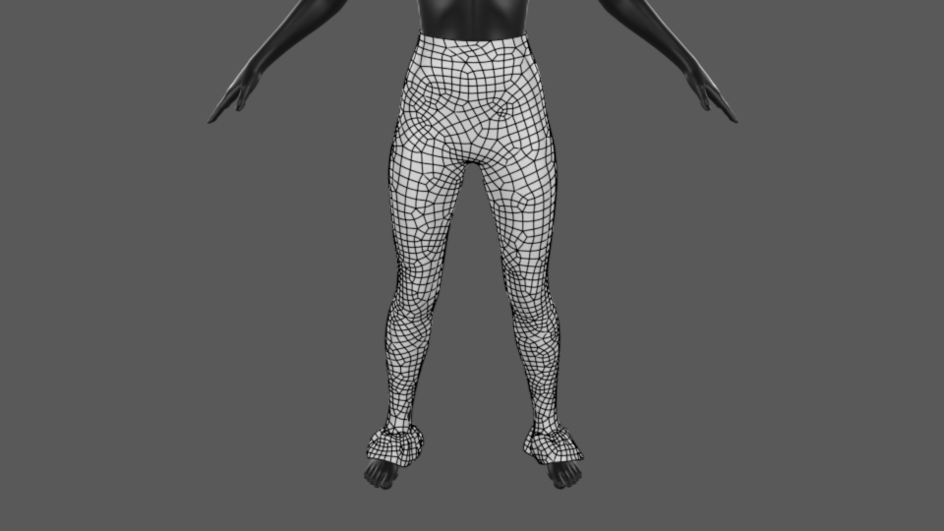 Ruffled Pants Model - TurboSquid 1704411