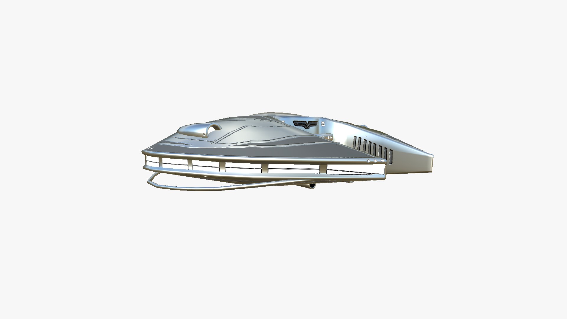 3D Alien Spaceship UFO D02 Aluminum - Sci Fi Spacecraft Design ...