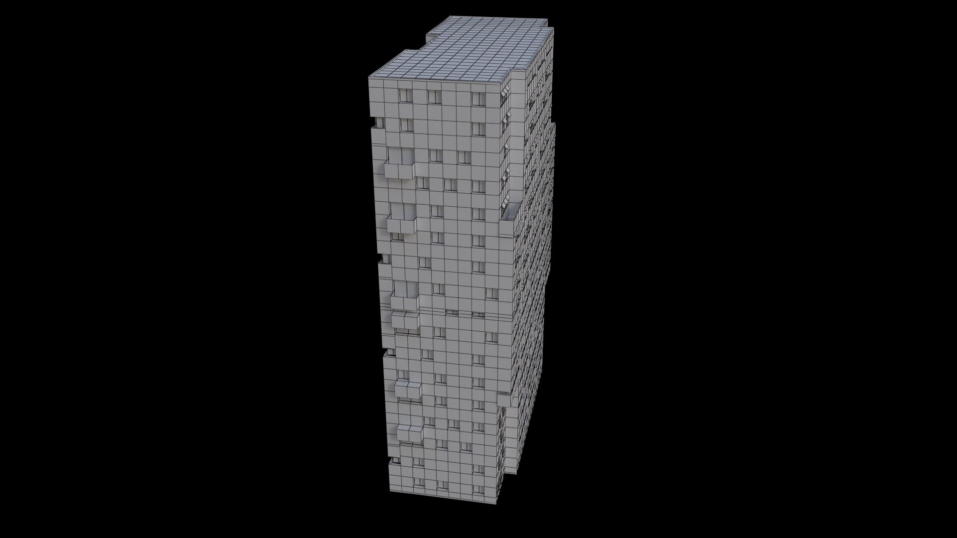 3D Building_contemporary_B Model - TurboSquid 2312210