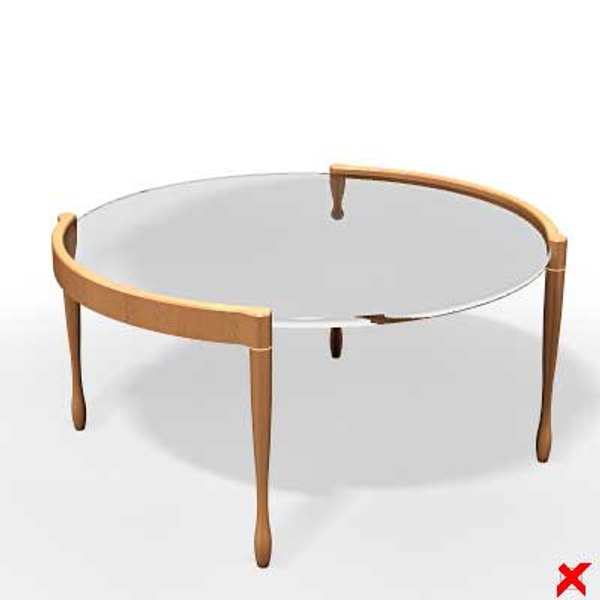 3d table glass model