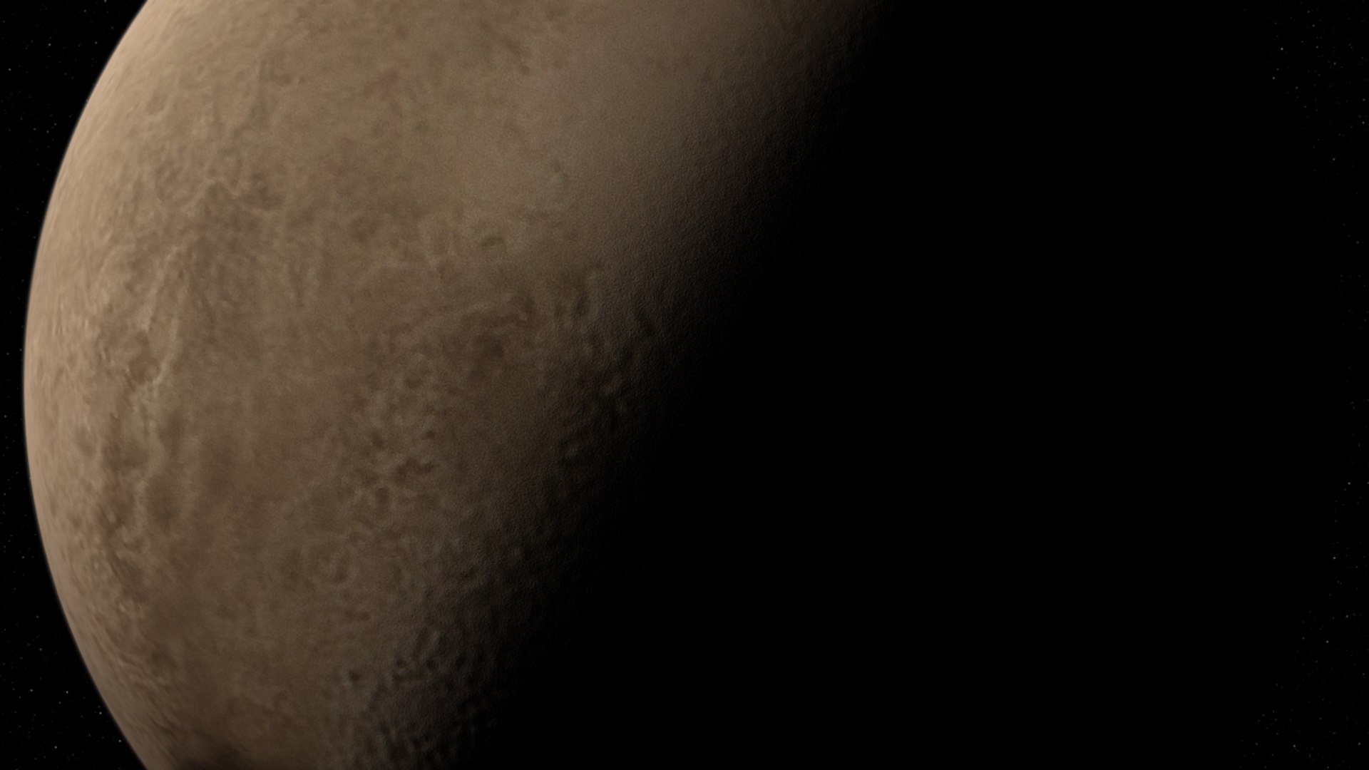 Pluto Half Real 4k 3d Max