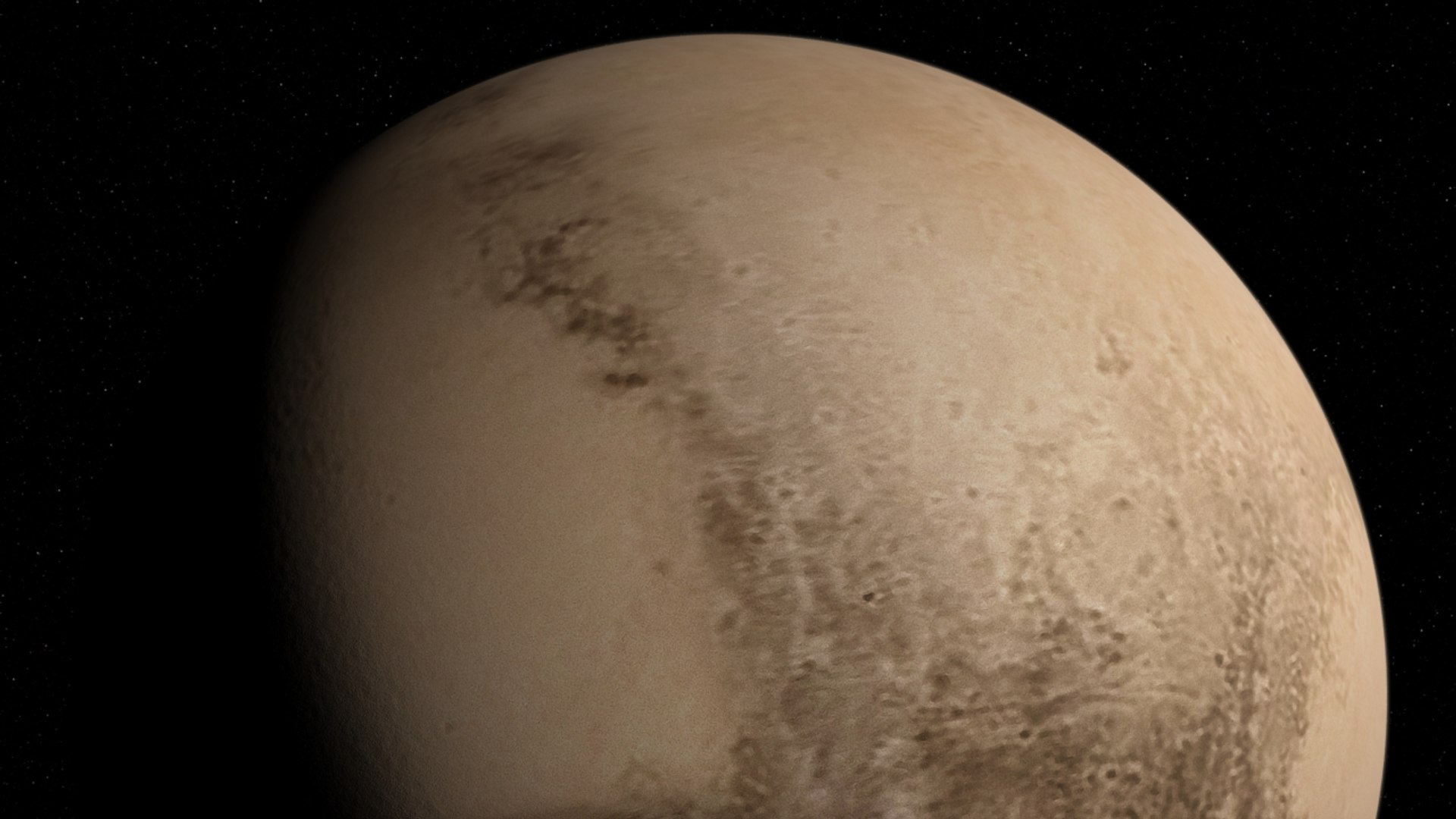 Pluto Half Real 4k 3d Max