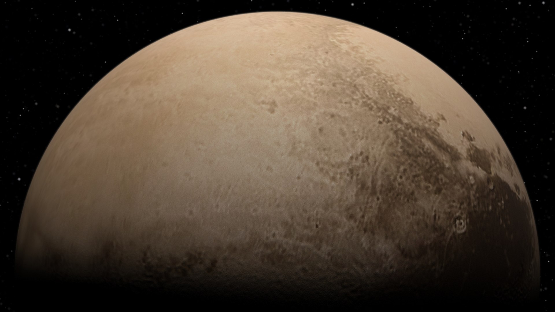 Pluto Half Real 4k 3d Max