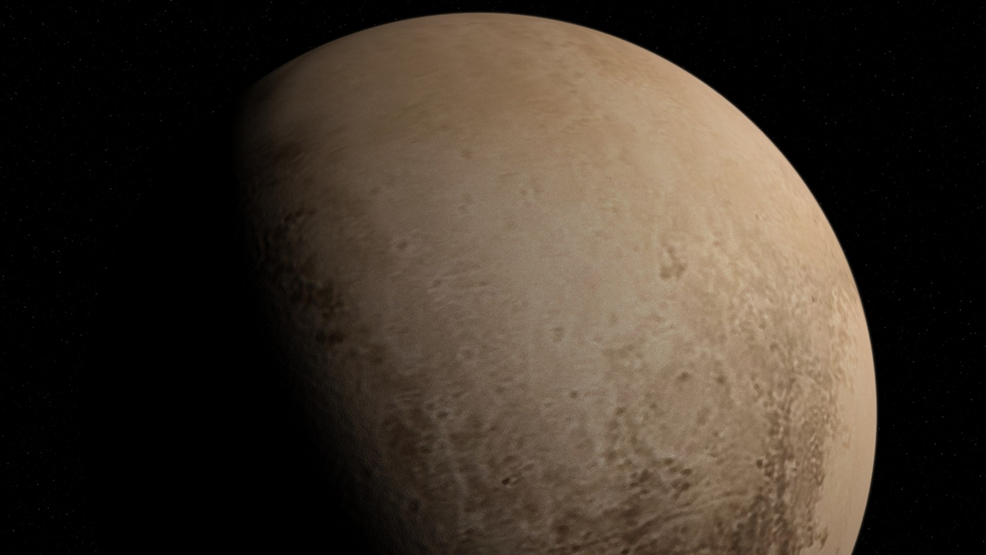 Pluto Half Real 4k 3d Max