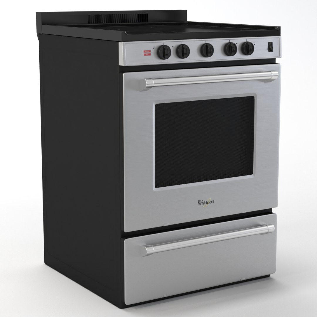 3D 24-inch Freestanding Electric Range with Upswept SpillGuard Cooktop ...