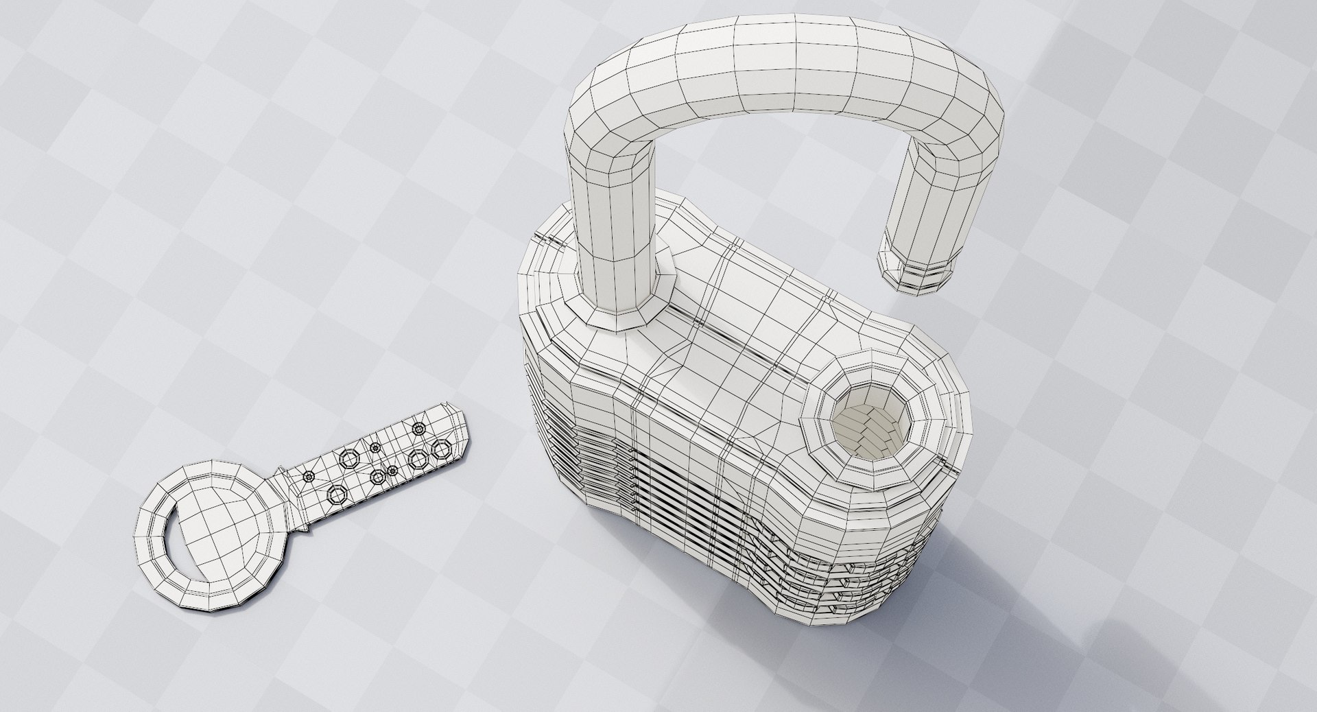 Combination Padlock 3D Model - TurboSquid 1443027
