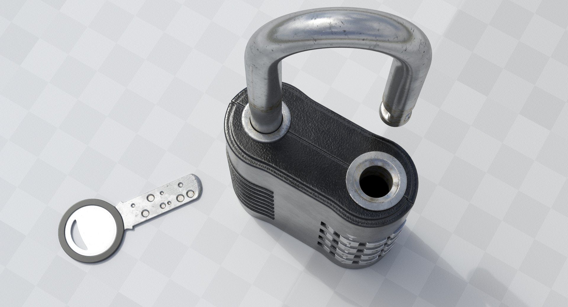 Combination Padlock 3D Model - TurboSquid 1443027