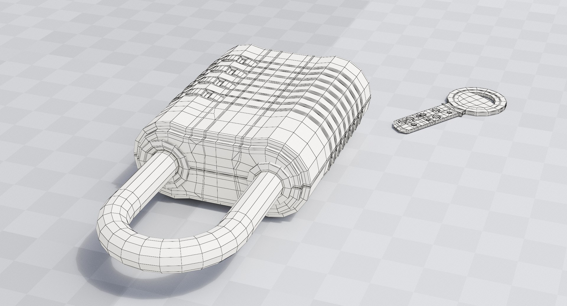 Combination Padlock 3D Model - TurboSquid 1443027