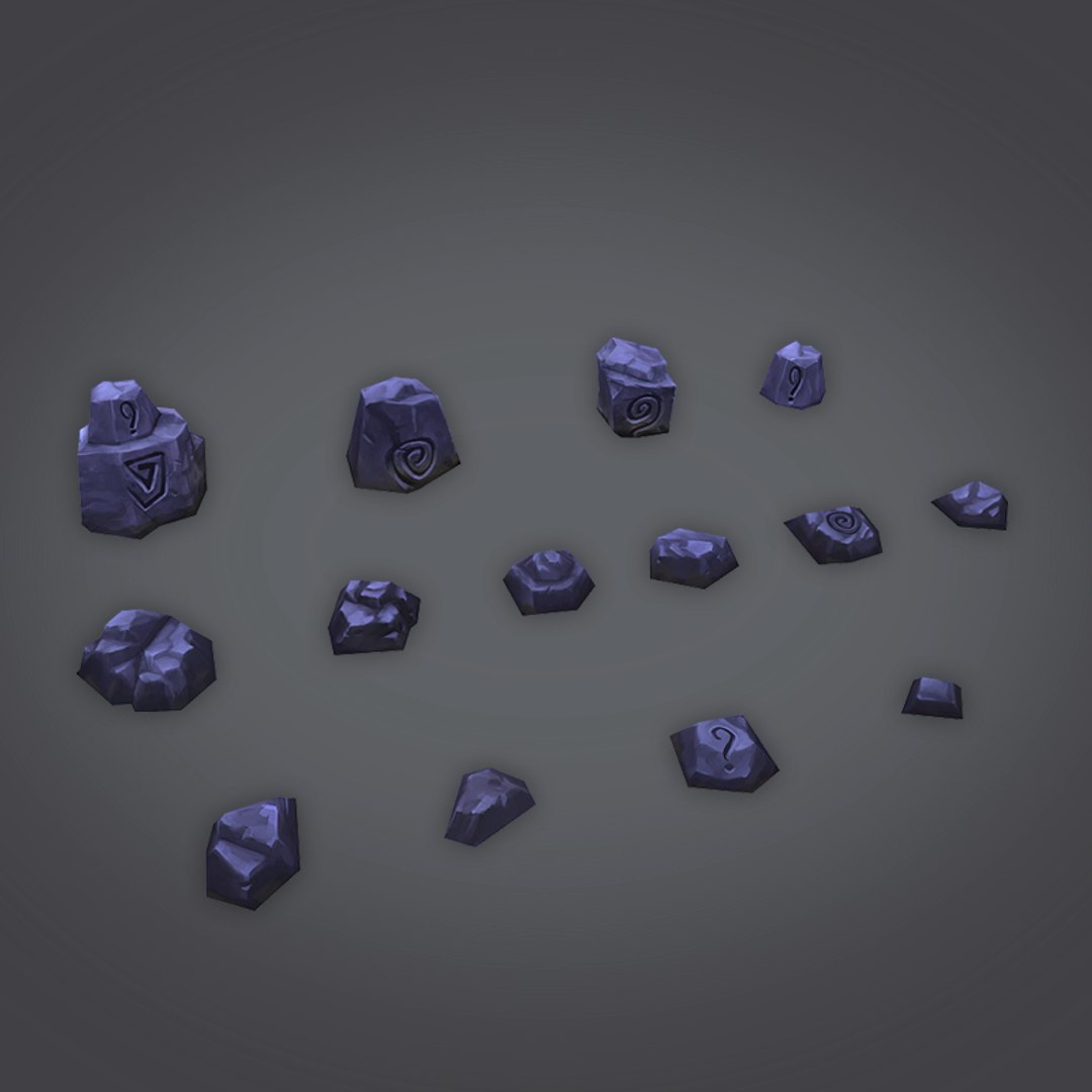 3d Rocks Set