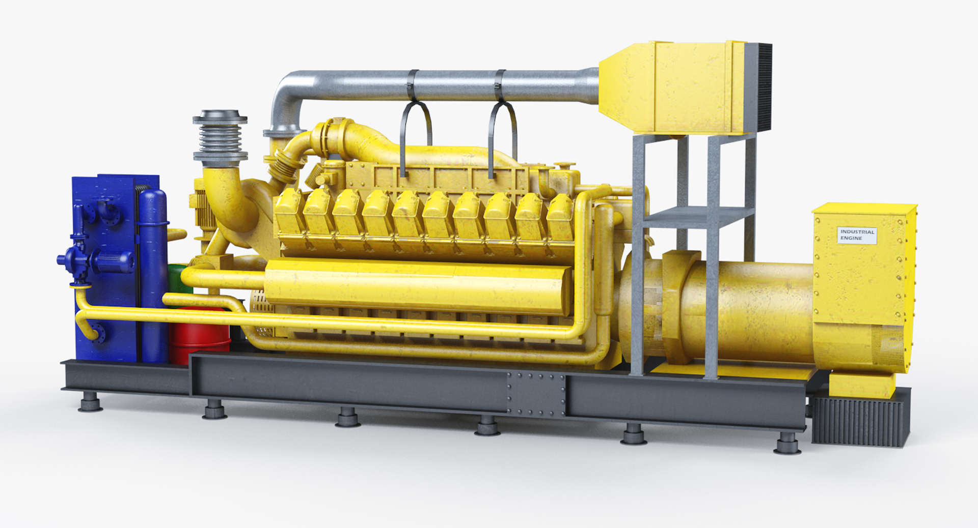 3D industrial engine model - TurboSquid 1372254