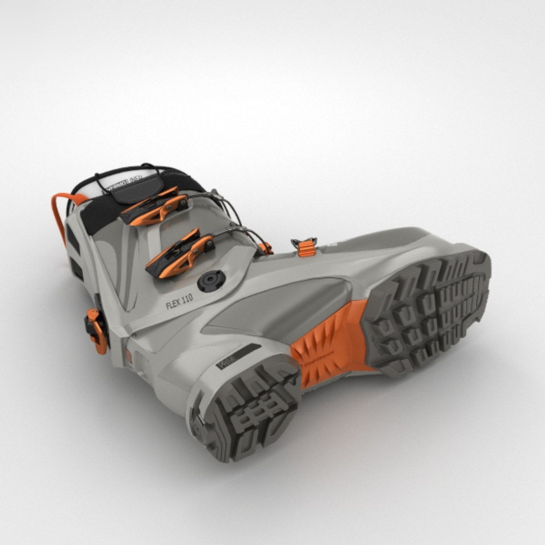 Ski Boot Black 3D Model - TurboSquid 1304571