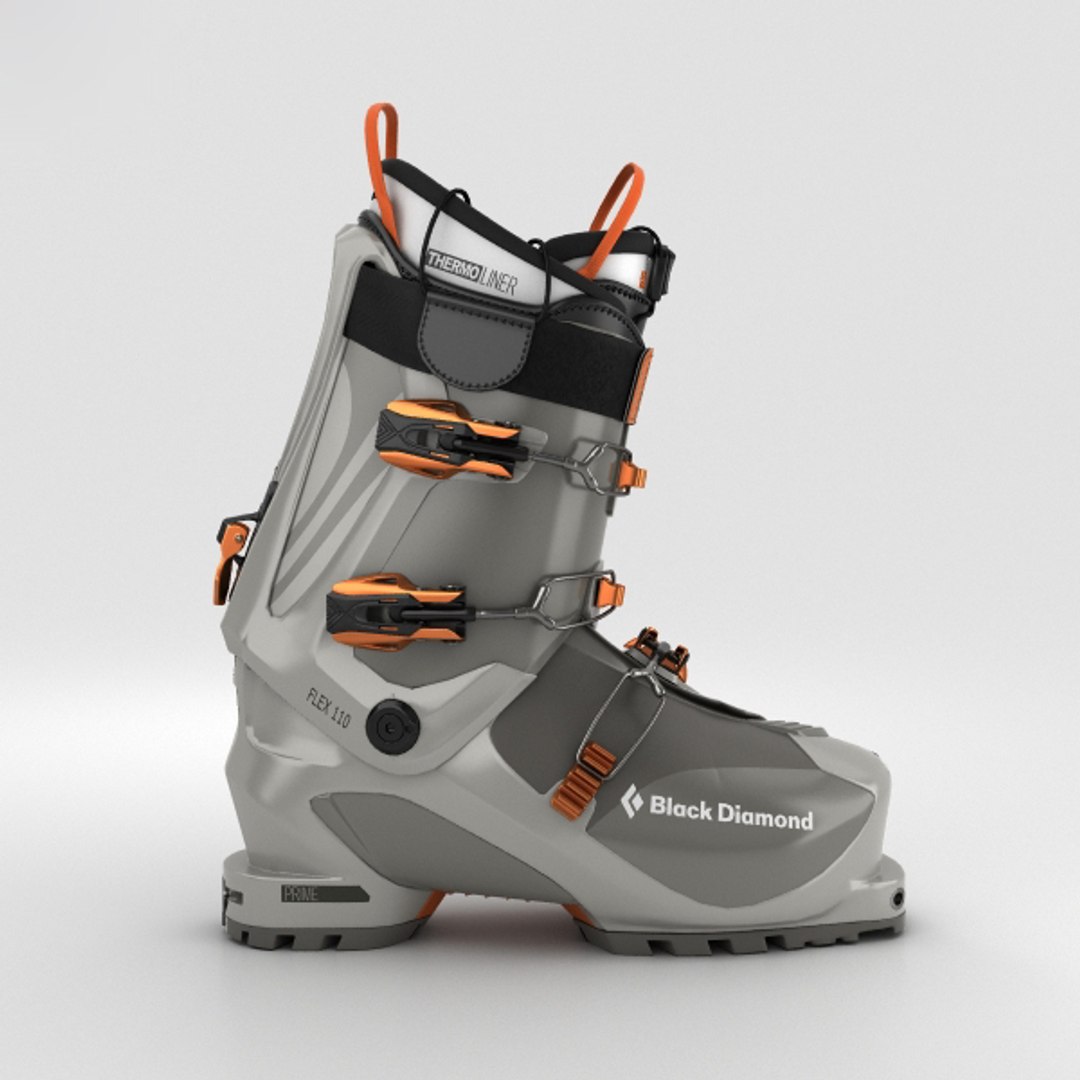 Ski Boot Black 3D Model - TurboSquid 1304571