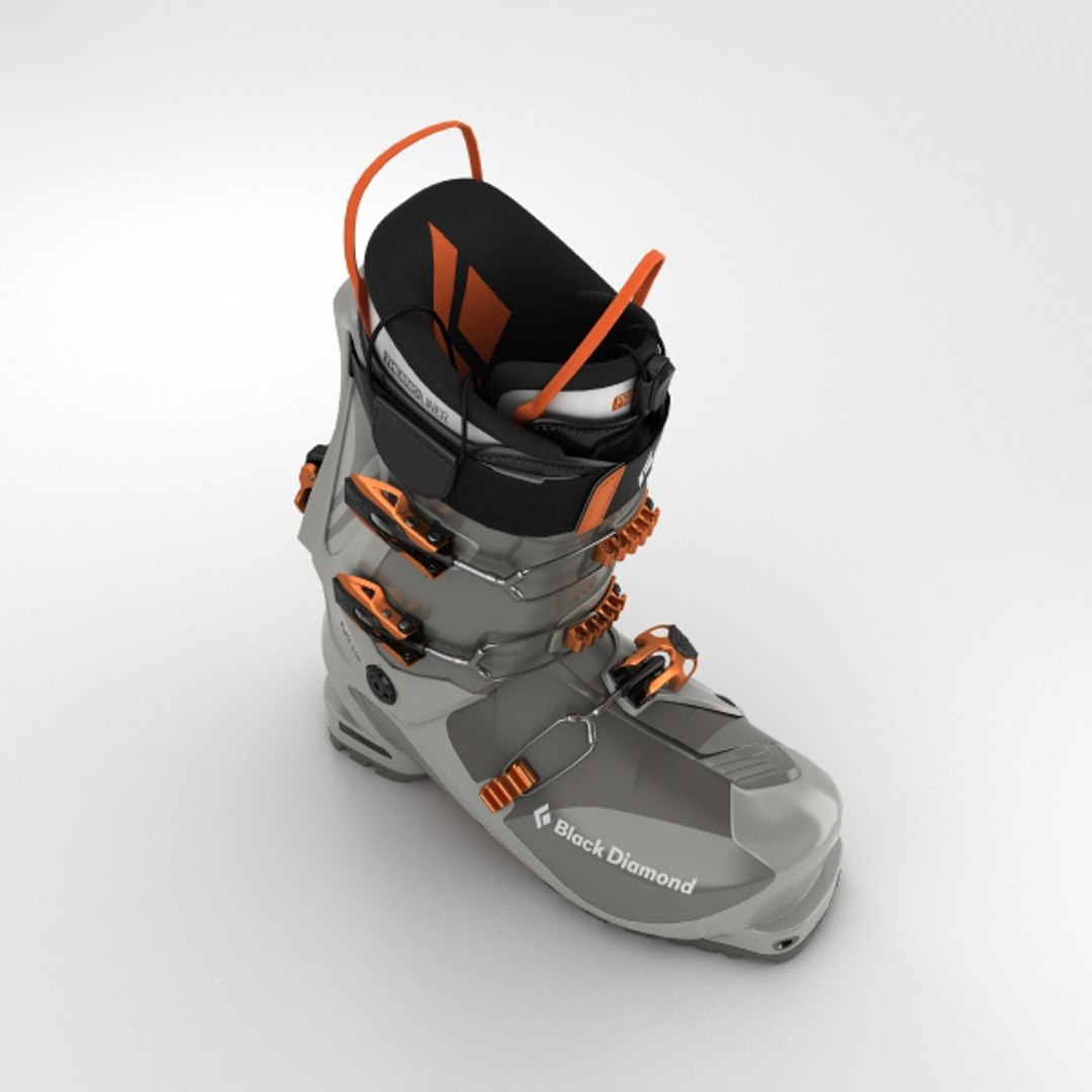 Ski Boot Black 3D Model - TurboSquid 1304571