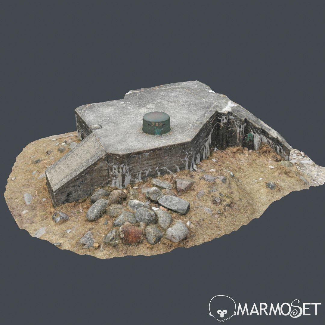 Scanned Bunker 3D Model - TurboSquid 1268740