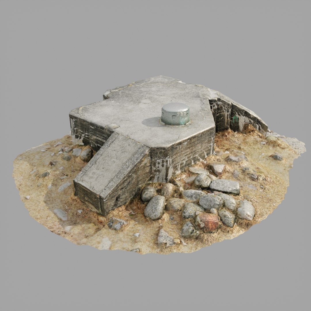 Scanned Bunker 3D Model - TurboSquid 1268740