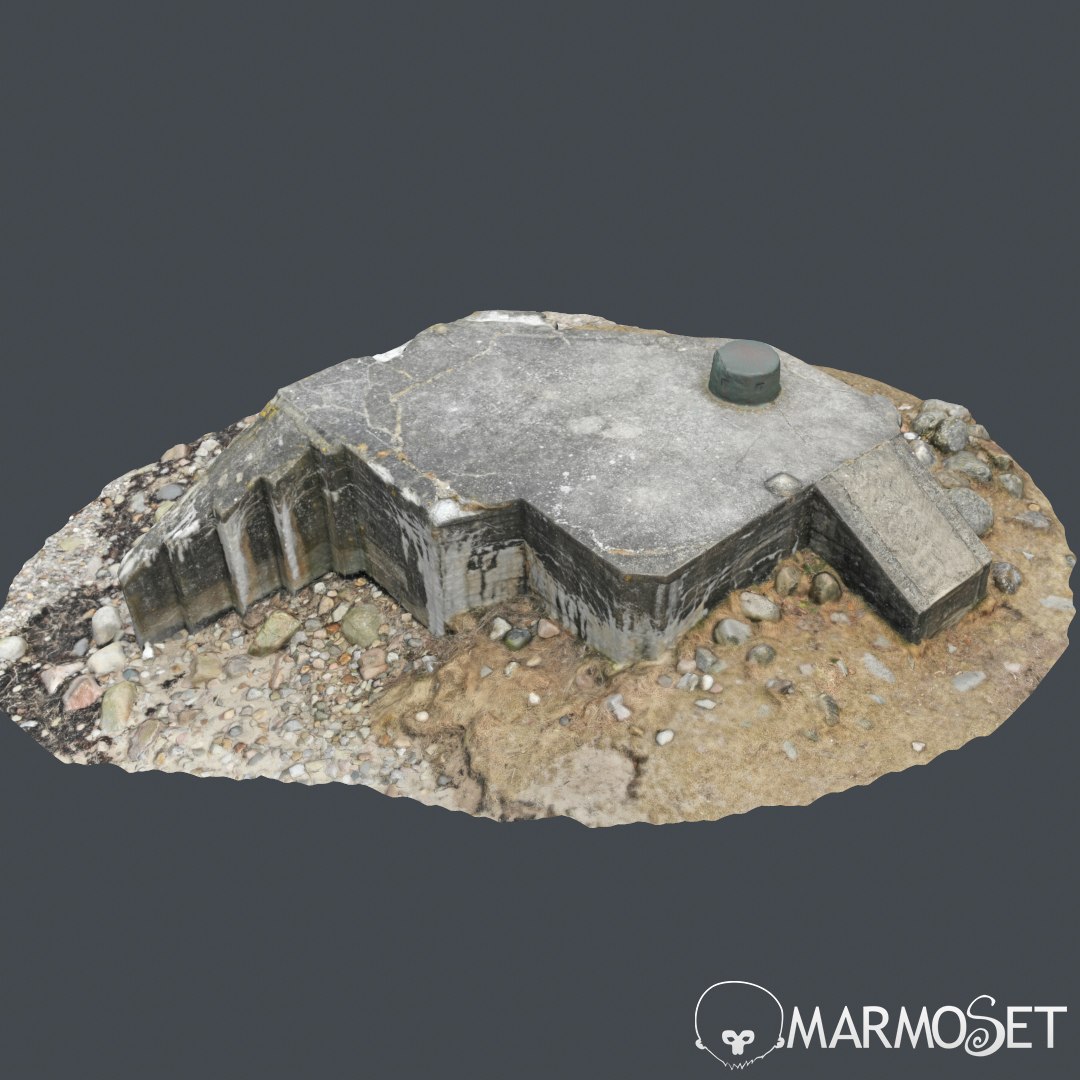 Scanned Bunker 3D Model - TurboSquid 1268740