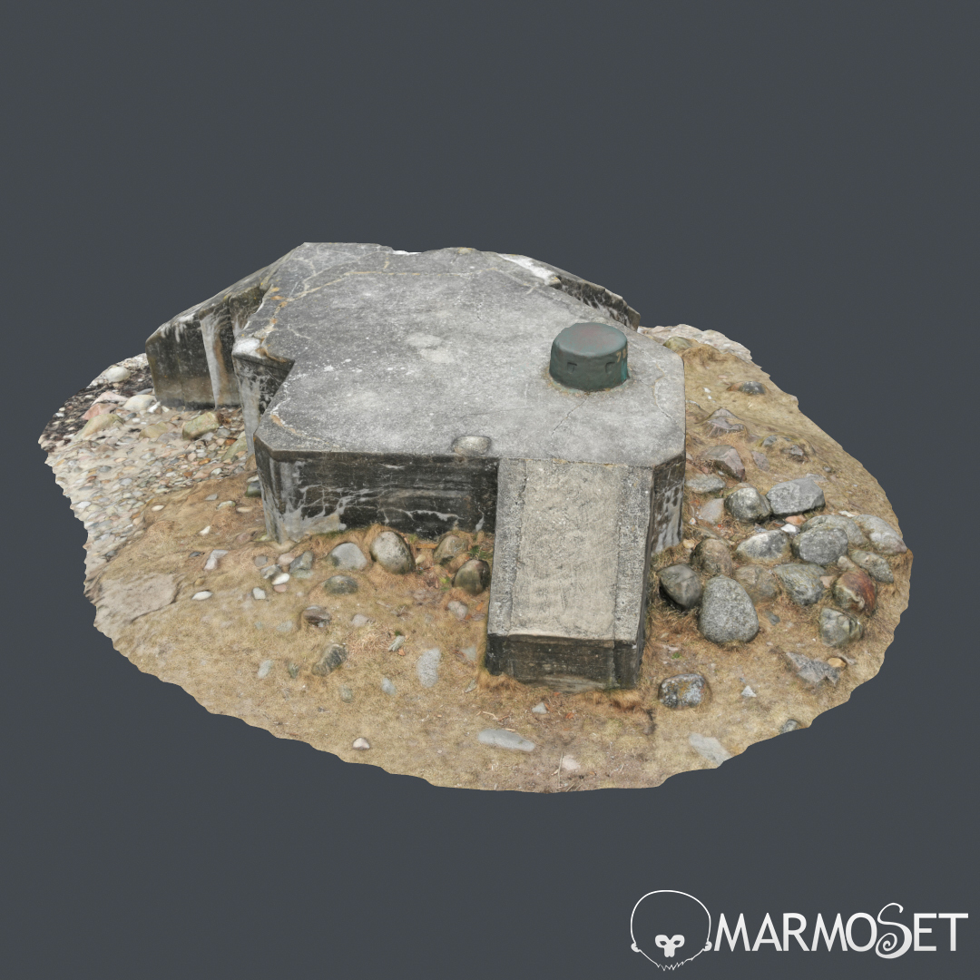 Scanned bunker 3D model - TurboSquid 1268740