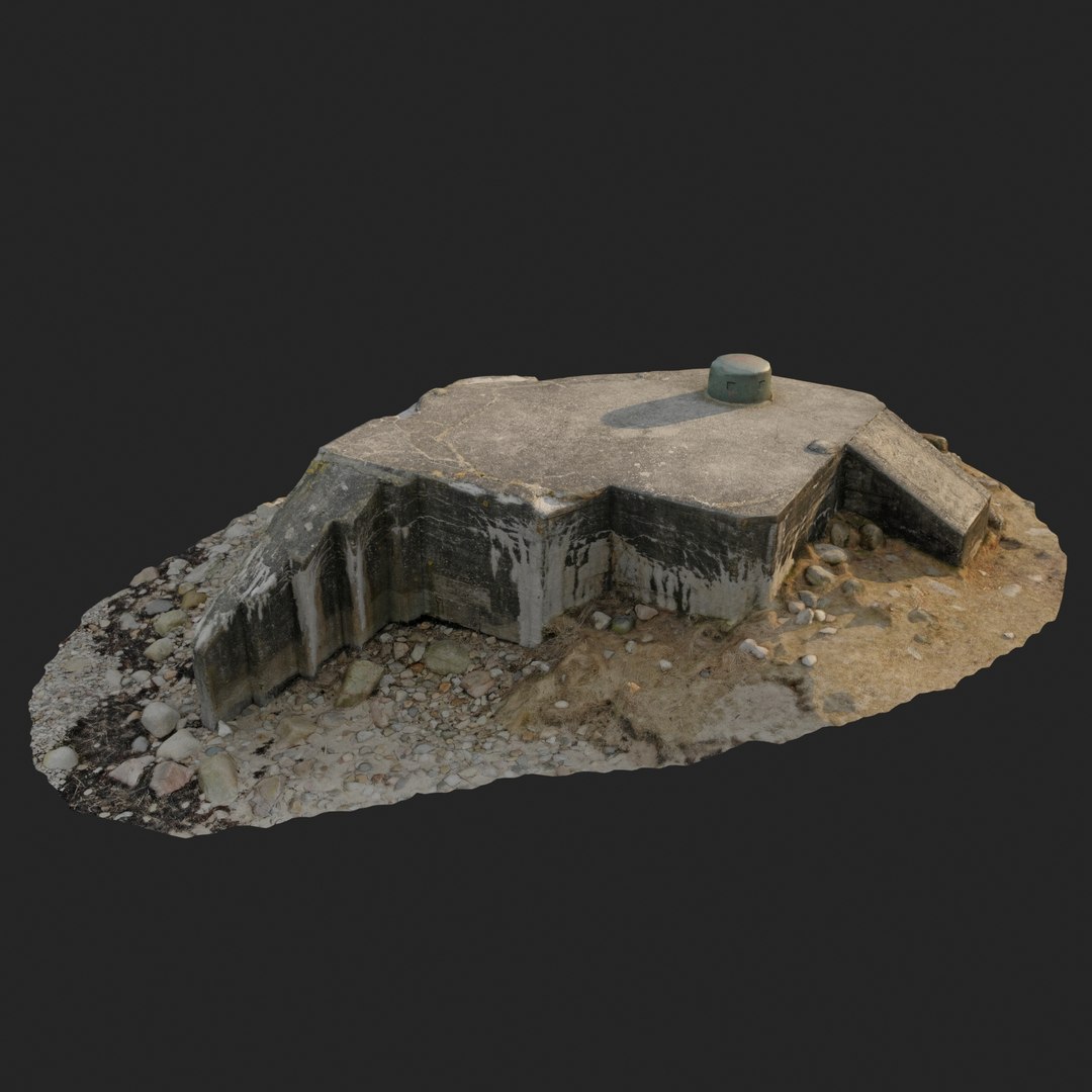 Scanned Bunker 3D Model - TurboSquid 1268740