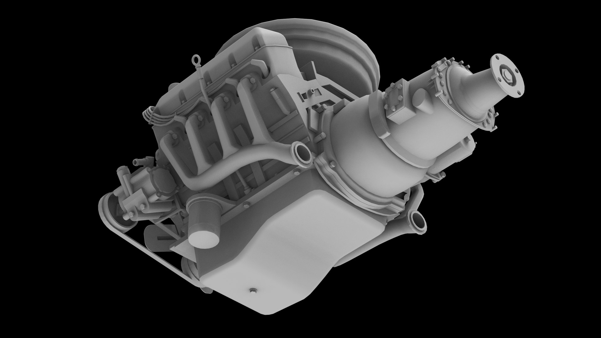 3D Model Ford 429 Ci V8 - TurboSquid 2307154
