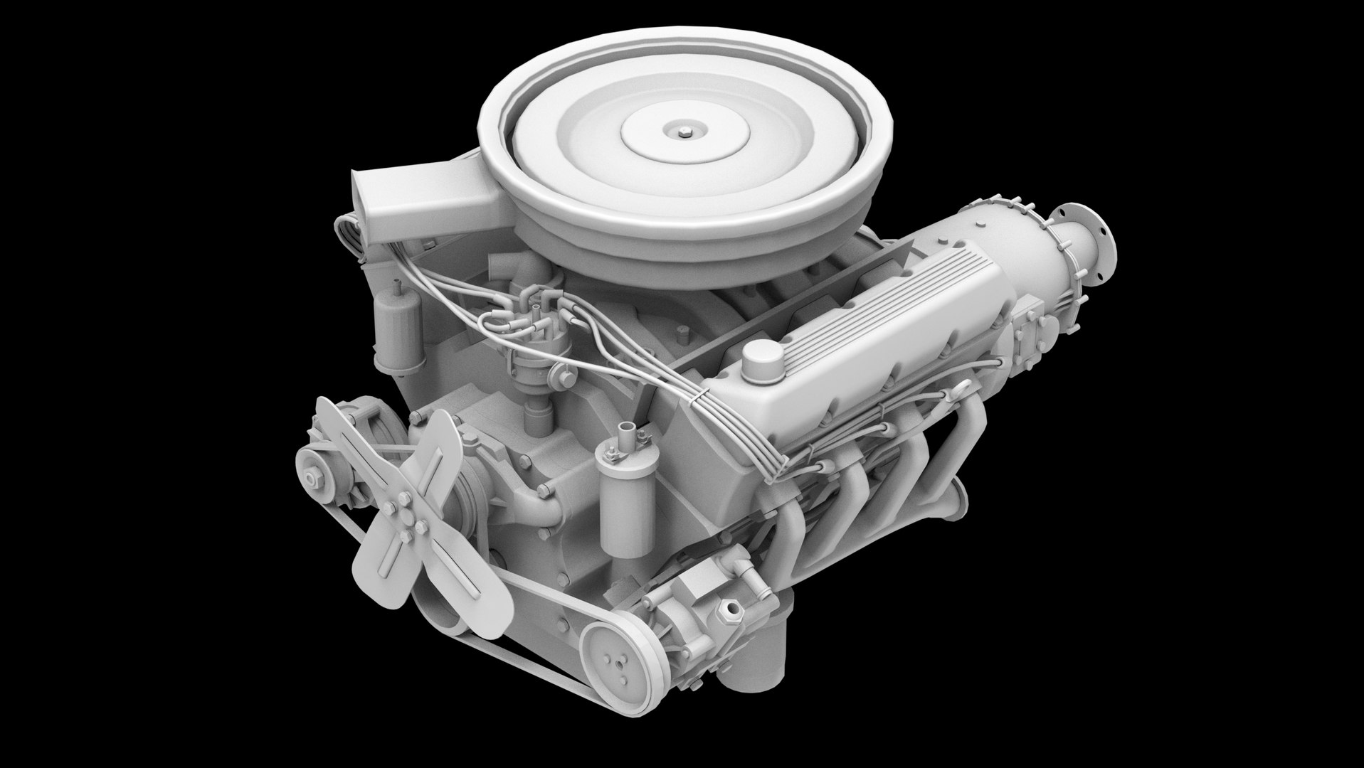 3D Model Ford 429 Ci V8 - TurboSquid 2307154