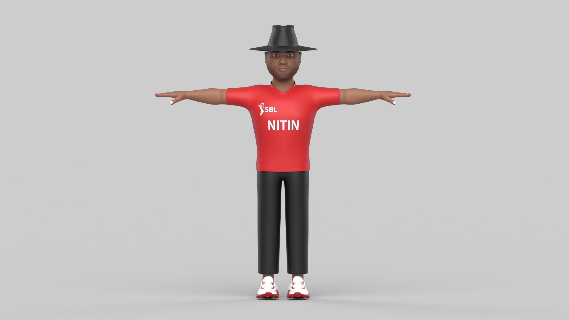 Nitin Umpire 3D Model - TurboSquid 2088983